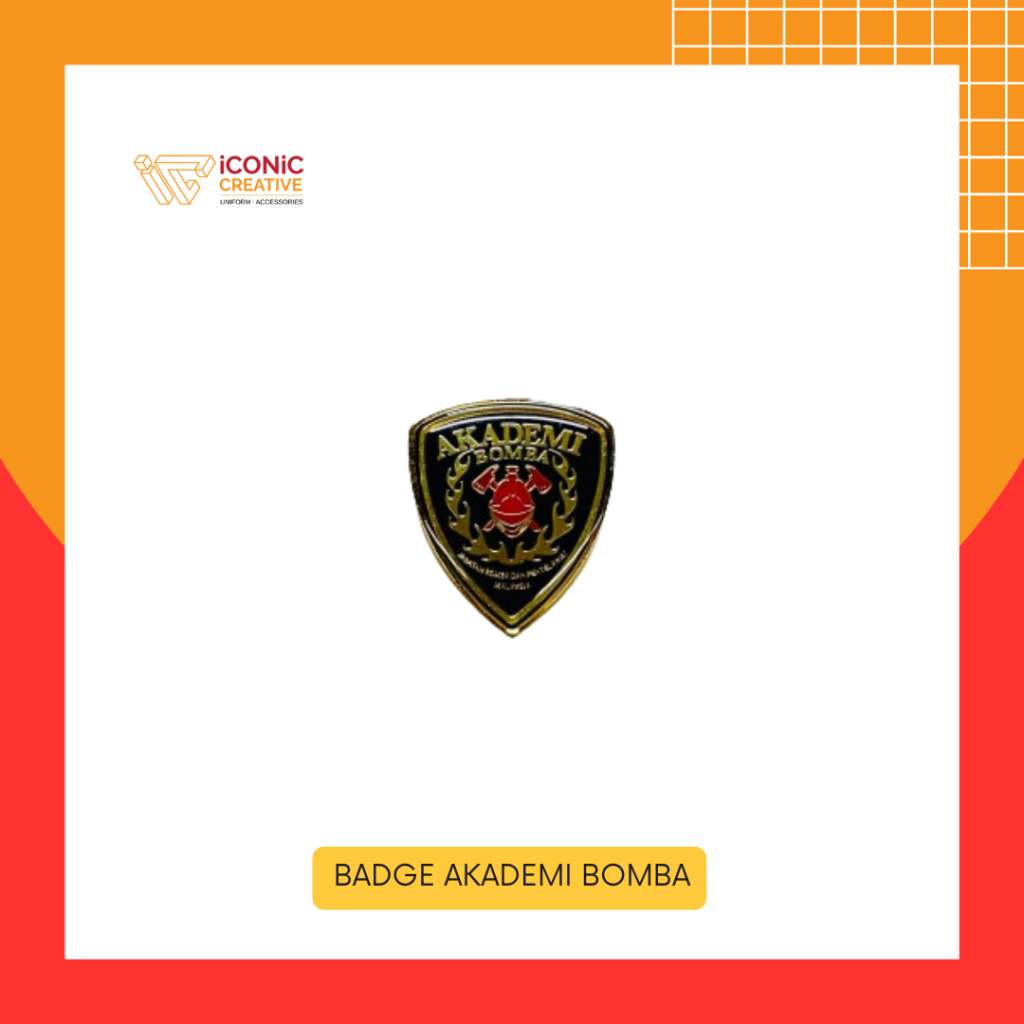 Badge Akademi BOMBA – Iconic Creative